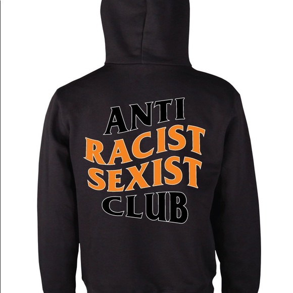 Gildan | Shirts | Anti Racist Sexist Club Black Gildan Hoodie | Poshmark